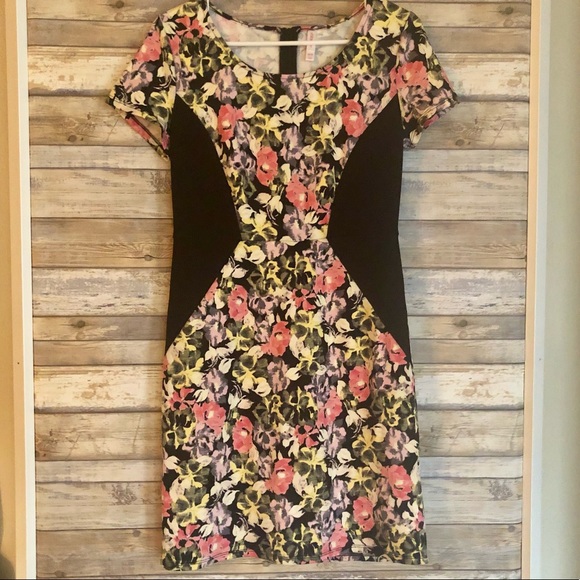 Xhilaration | Dresses | Target Xhilaration Floral Black Business Casual ...